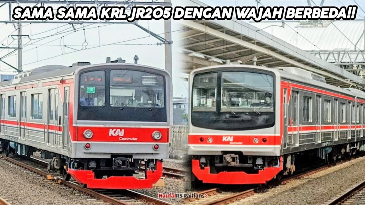 PERBEDAAN KERETA KRL JR205 BIASA VS JR205 MARCHEN !! KUMPULAN HUNTING ...