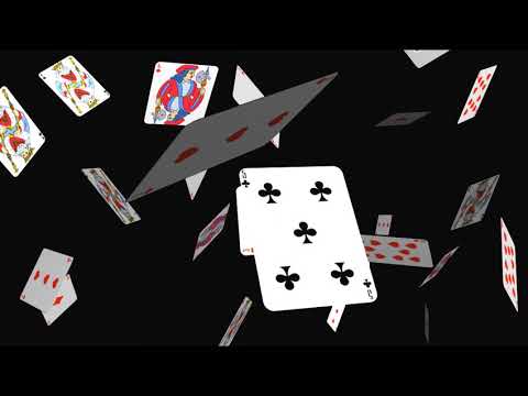 Playing Cards Falling green screen effects - YouTube