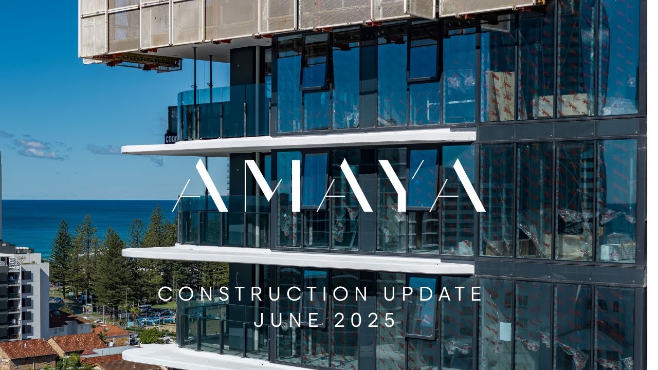 Amaya Broadbeach Construction Progress, June 2025 - YouTube