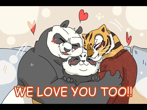 「Kung fu panda」Tigress and Po family funny