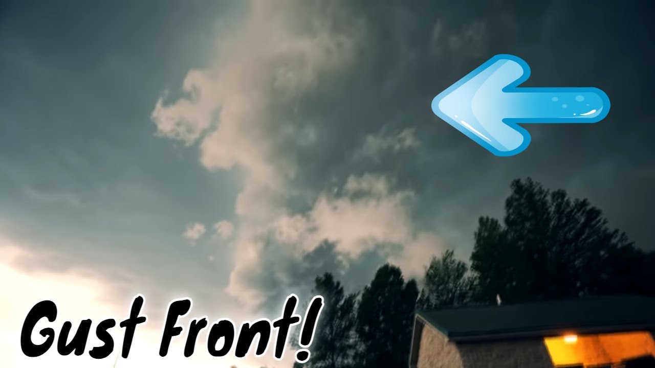 Gust Front Wind Hits During Severe Thunderstorm! Experience It! - YouTube