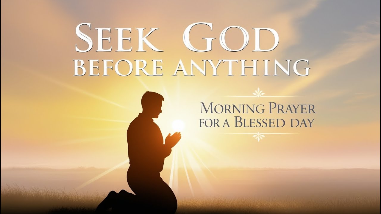 SEEK GOD BEFORE ANYTHING | Morning Prayer for a Blessed Day - YouTube