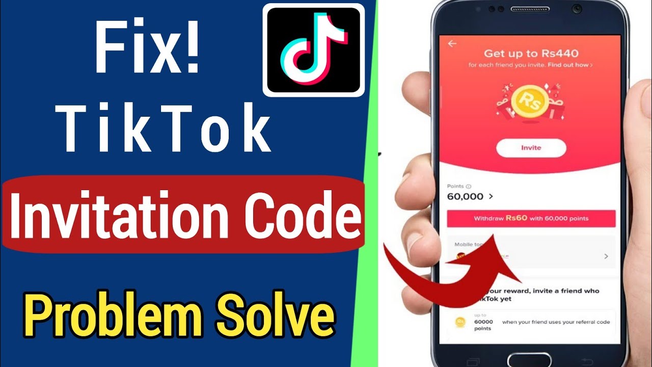 Tiktok Invitation Code Problem Solved -2021| TikTok Reward Invitation ...