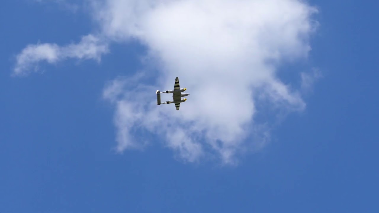 Model P38-Lightning Yellow Aircraft 1st Flight - YouTube