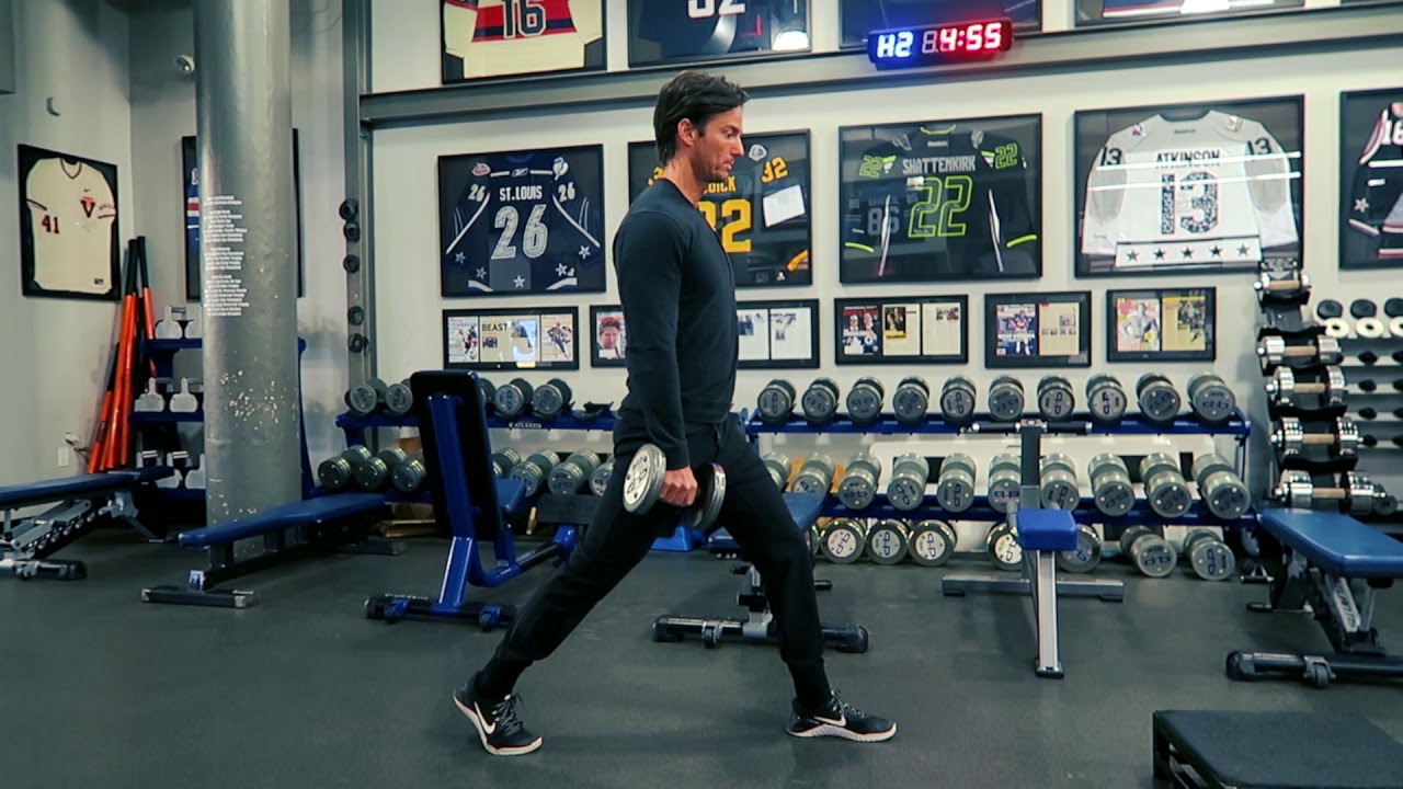 DB Flat Split Squat - YouTube