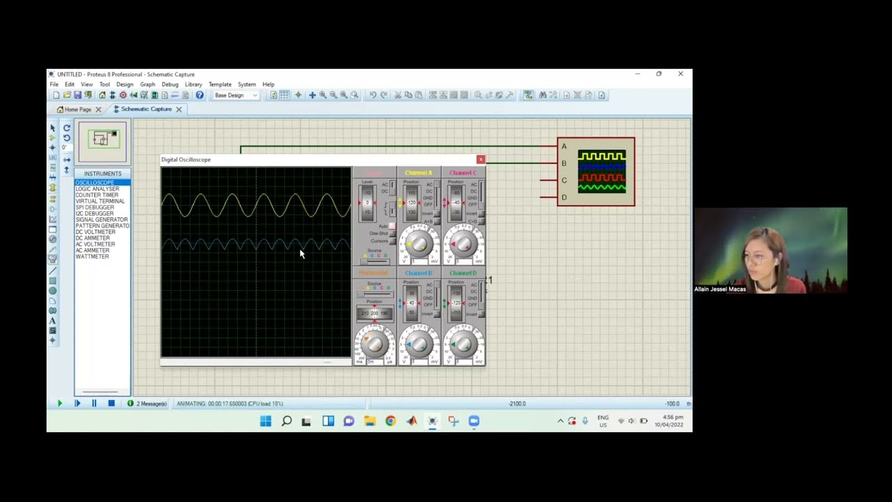 Full-Wave Bridge Rectifier Using Proteus - YouTube