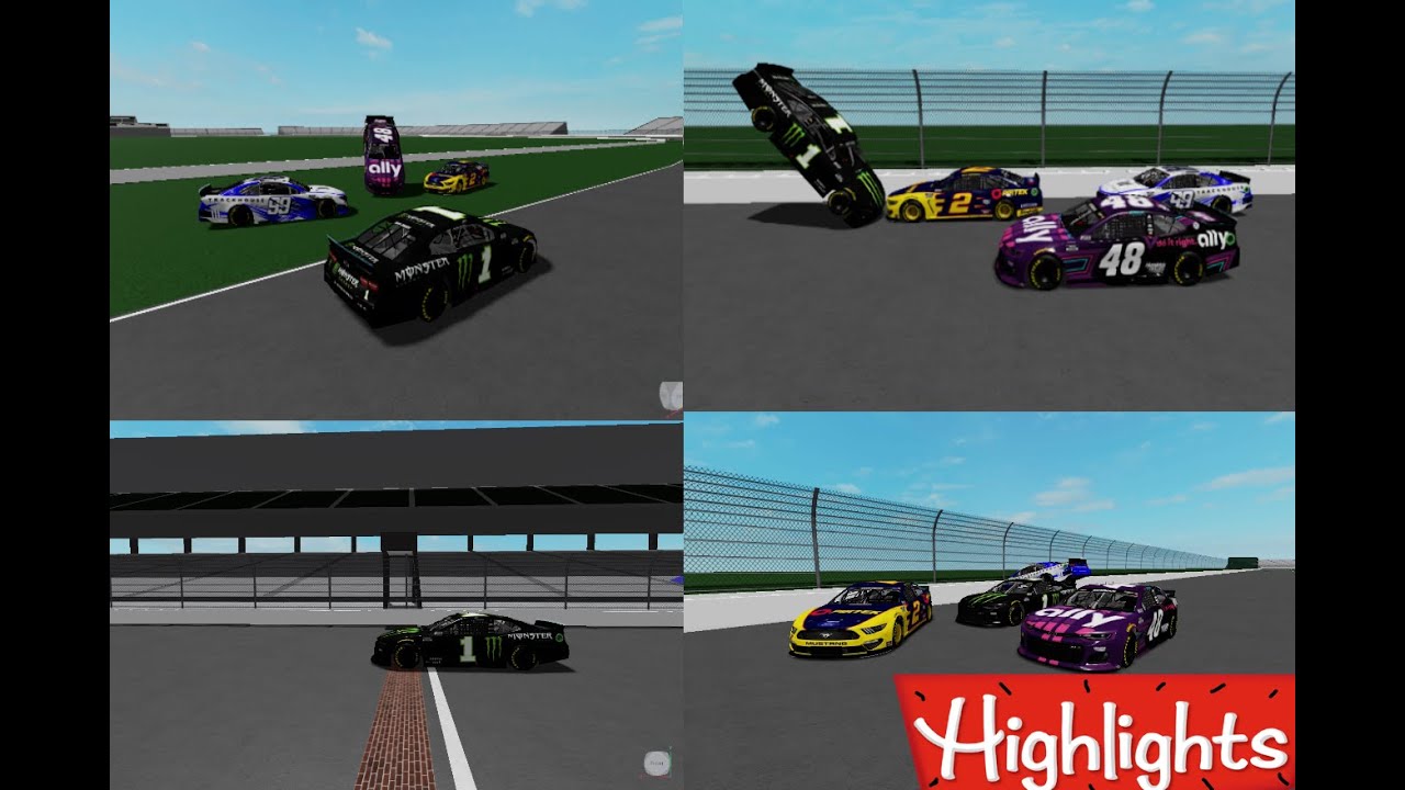 Roblox A&W Nascar Cup series indianapolis Highlights - YouTube