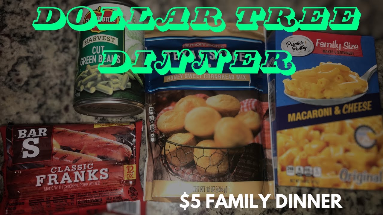 $5 DOLLAR TREE DINNER || BUDGET DINNER || EASY MEALS || COOKING ON A ...