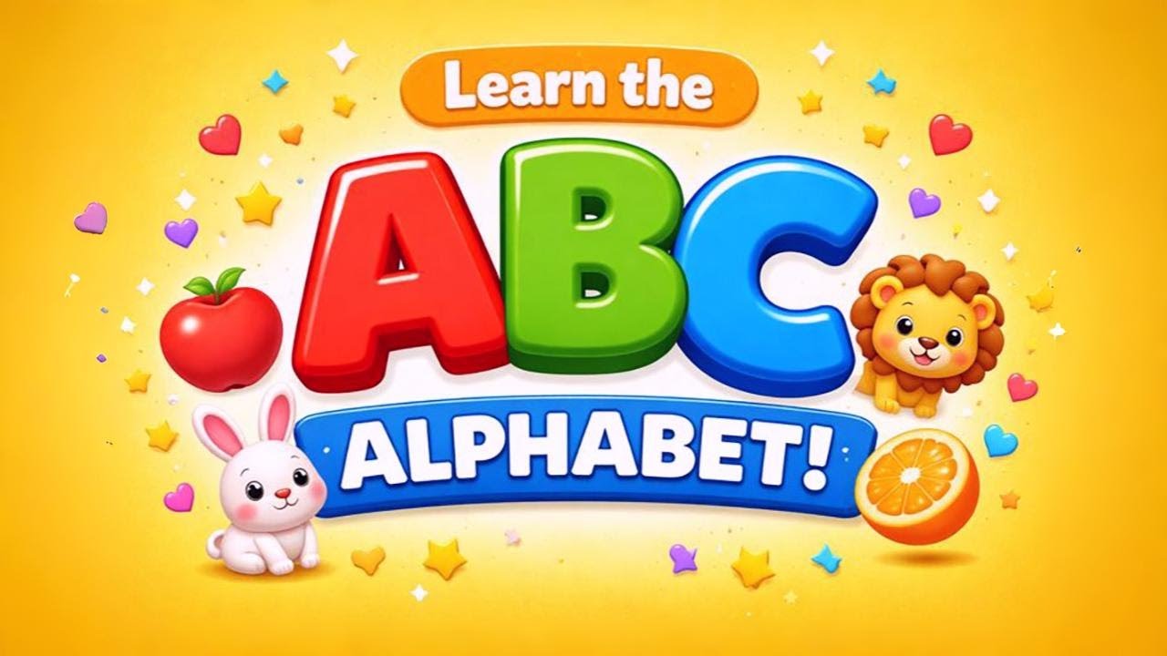 ABC Song for Children | A–Z Letters with Objects | ABCD Learning Easily ...