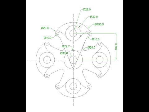 AutoCAD - Complete Tutorial for Beginners - Exercises 15 - YouTube