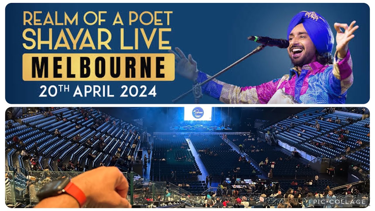 Live concert of Satinder Sartaj at Rod Laver Arena, Melbourne on 20th ...