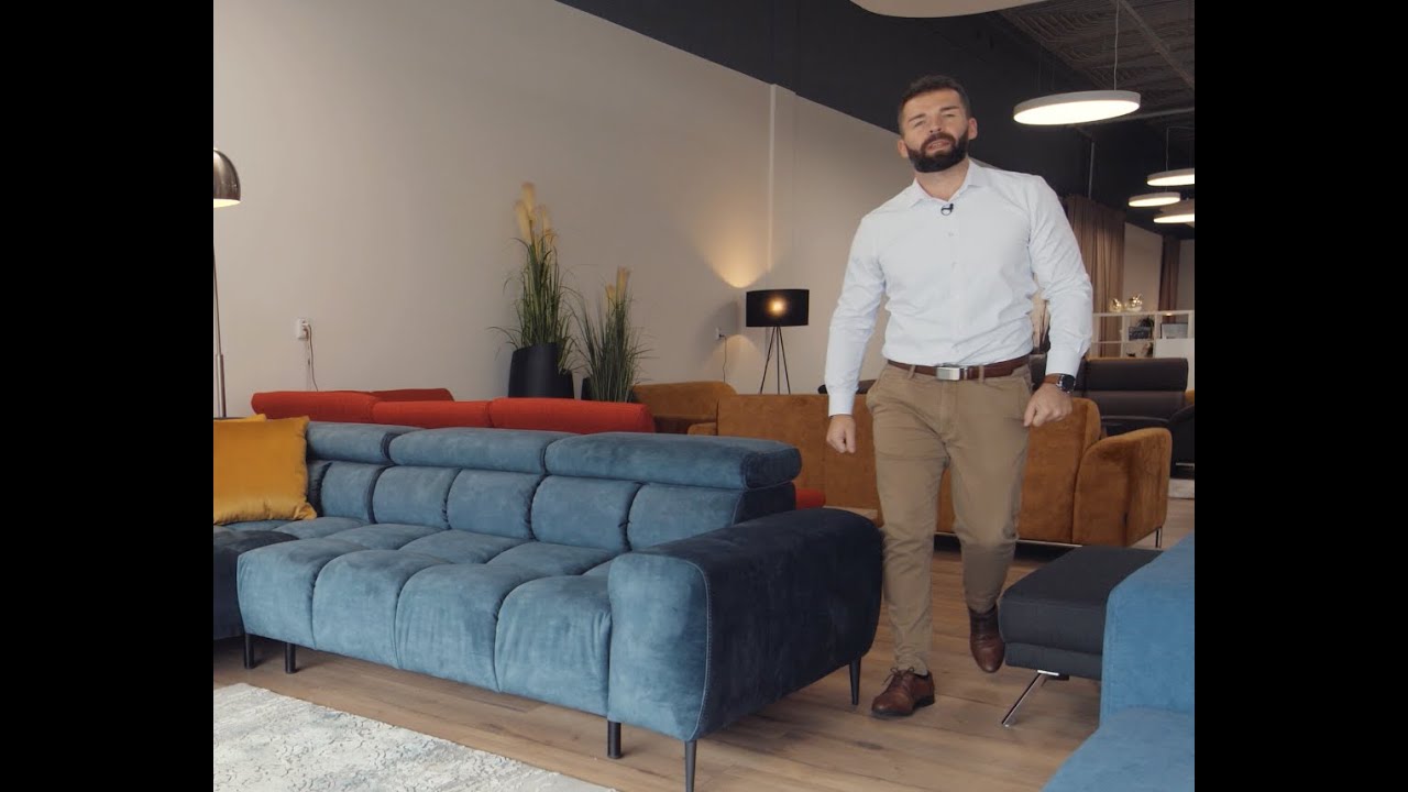 Modrá sedačka CUBE | MILENIUM - sedacka.sk - YouTube