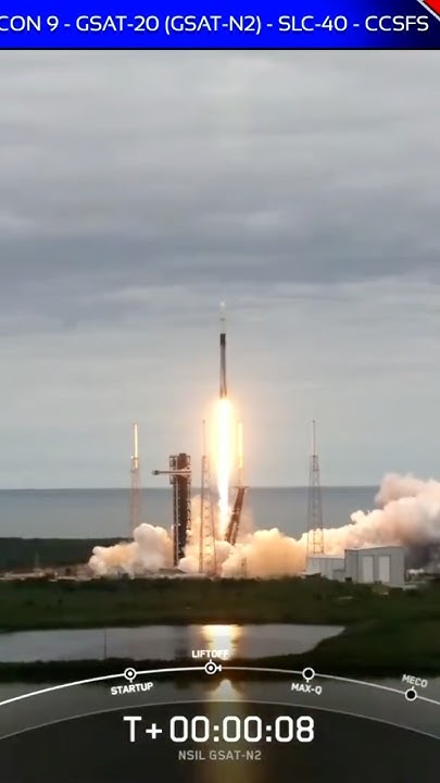 Lift- Off Falcon 9 - GSAT-20 (GSAT-N2) - SLC-40 - Cape Canaveral SFS - November 18, 2024 - YouTube