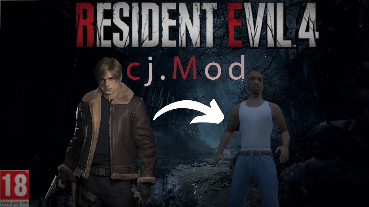 CJ in resident evil 4 remake ??? funny mod - YouTube
