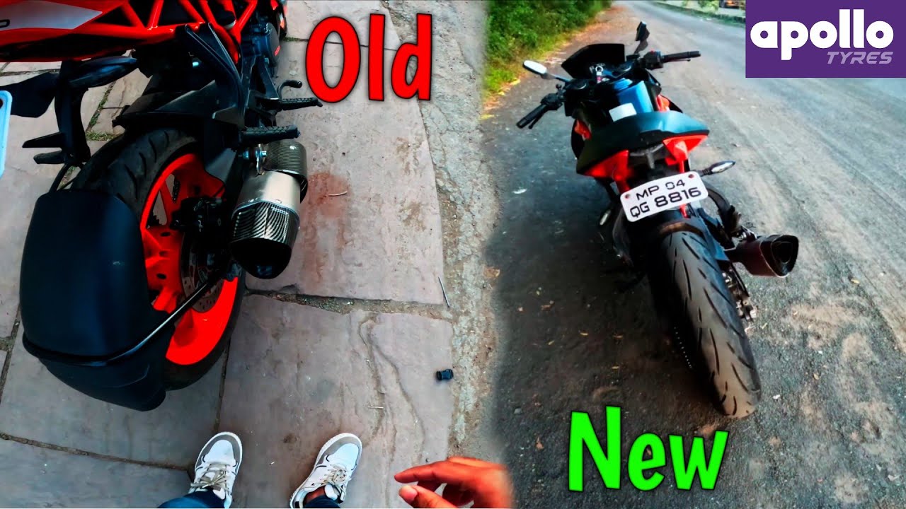 RC 390 BS4 Tire Swap: Installing Apollo Alpha H1. #ktm #apollo - YouTube