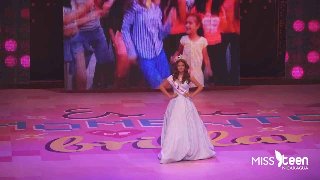 Cindy Gutiérrez en su última pasarela como Miss Teen Nicaragua 2015 ...