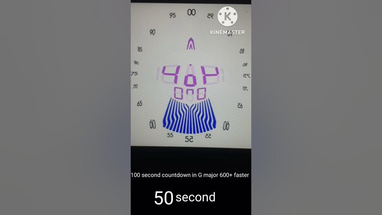 100 Second Countdown in G Major 600+ Faster - YouTube