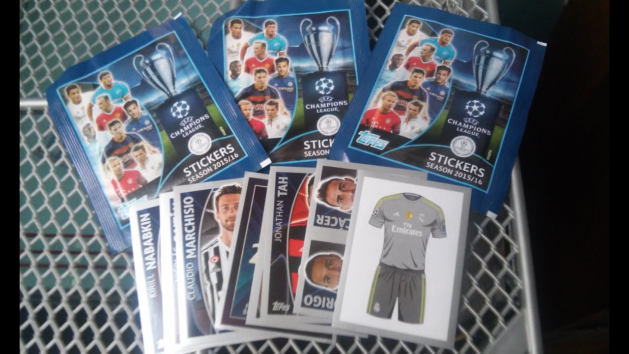 Unboxing Topps UCL 15-16 Sticker Album - YouTube