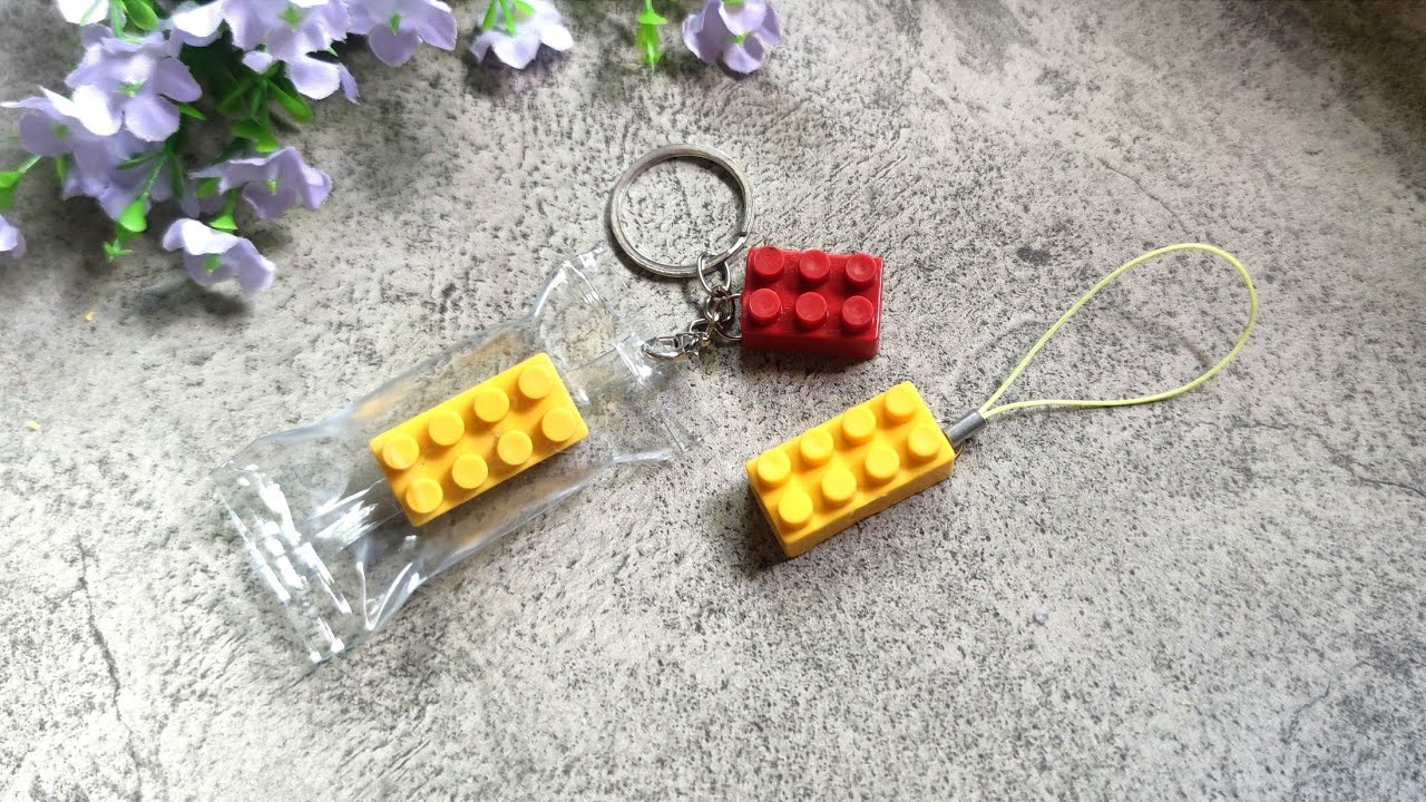 DIY key chain from Lego toys - YouTube