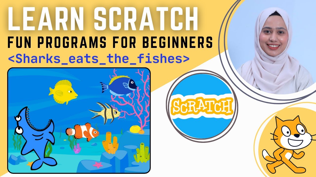 Shark eats the fishes | Scratch Fun Programs | Learn Scratch | Scratch ...