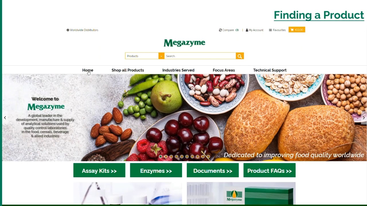 Megazyme's New Website (Oct 2019) - YouTube