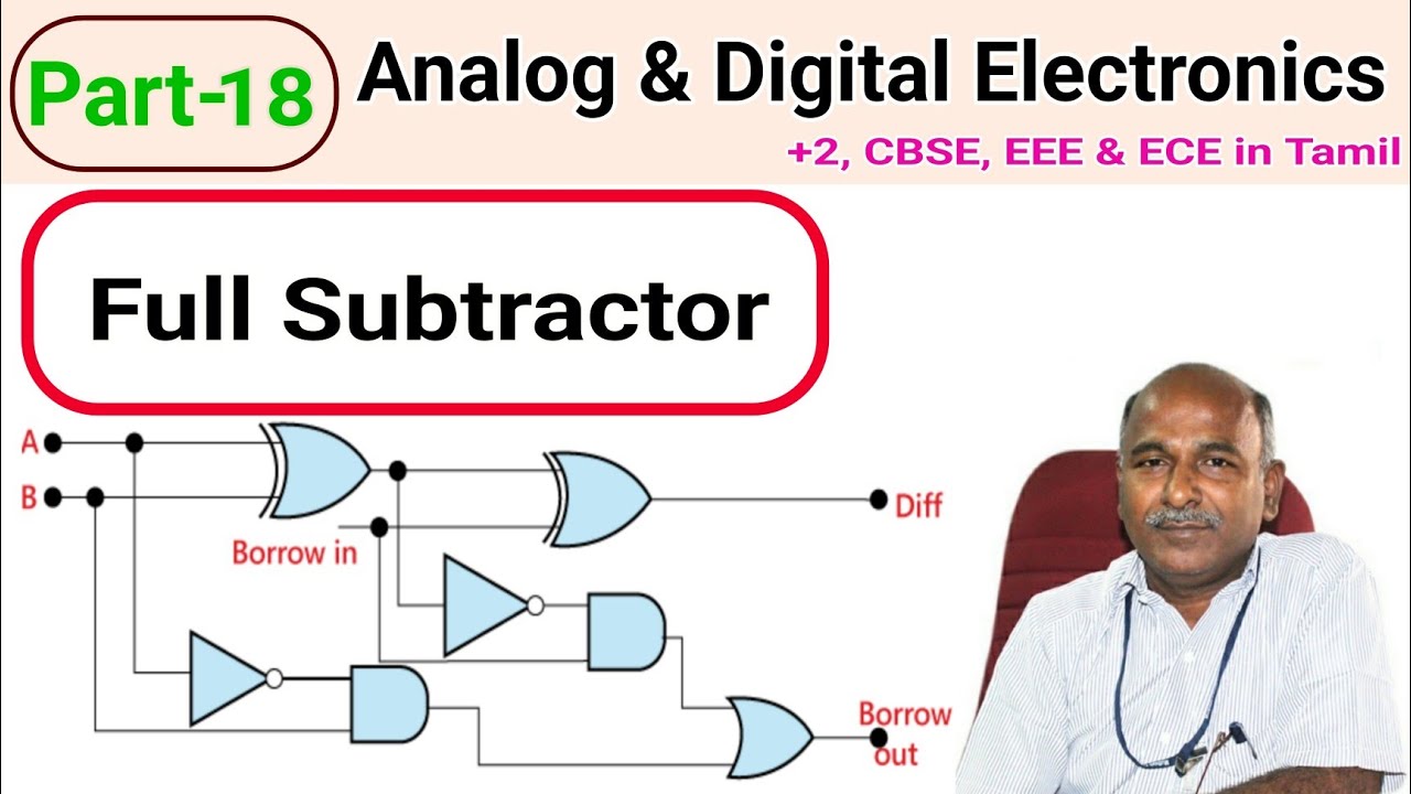 Full Subtractor In Tamil Youtube