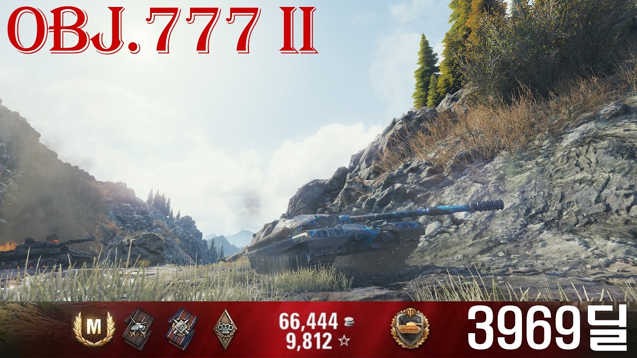 [4K] 월드 오브 탱크 - OBJ.777 - 3969딜, 마스터! - YouTube