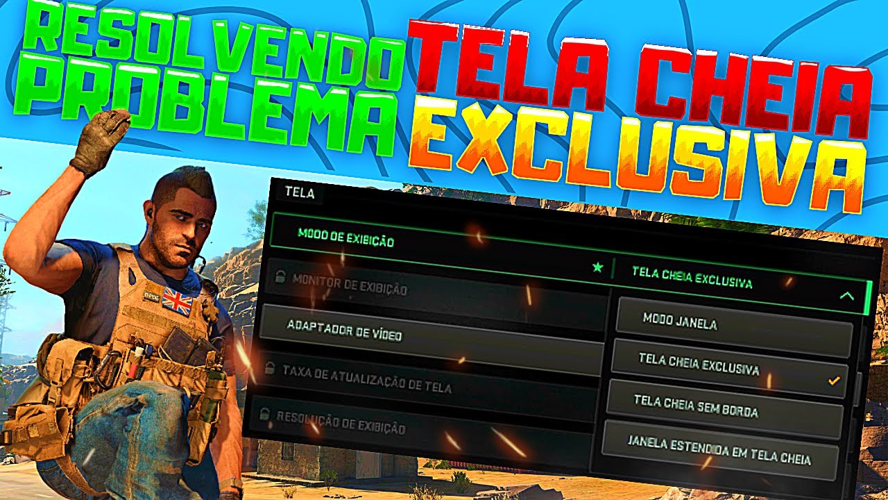 NOVO : TELA CHEIA EXCLUSIVA no WARZONE - Nova Forma de Resolver! - YouTube
