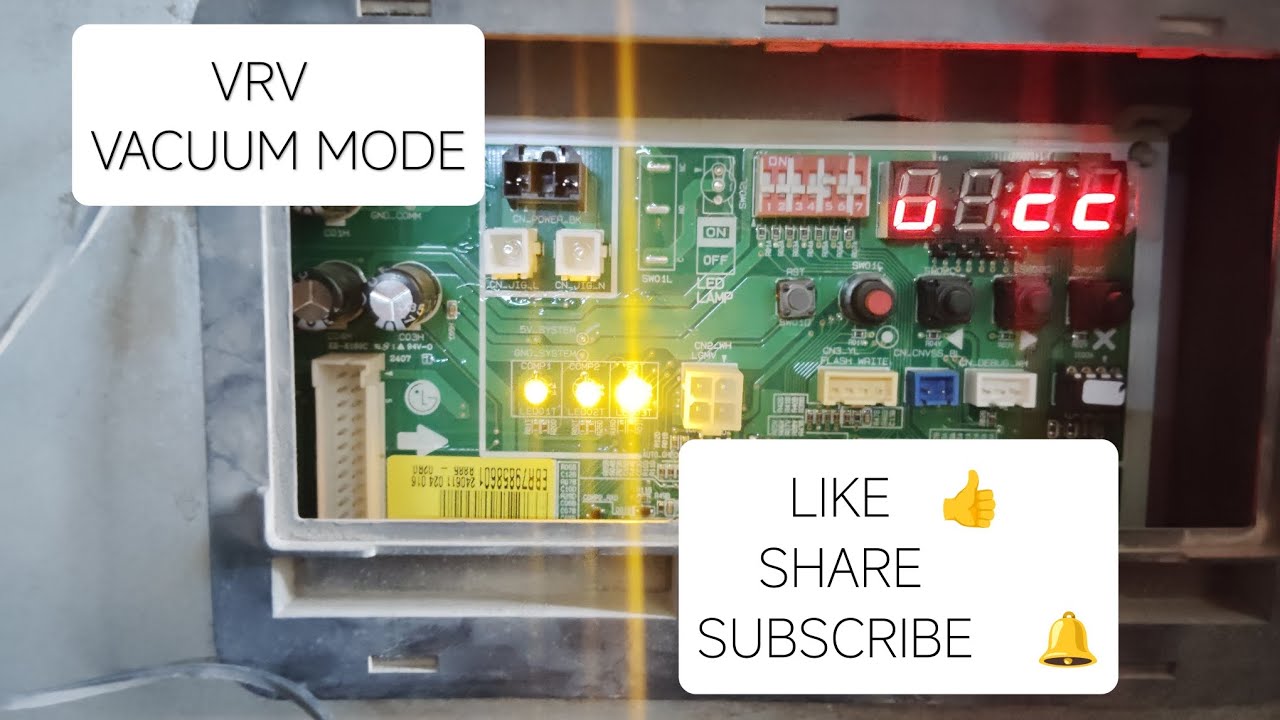 vrv vacuum mode kaise karen👍 #airhandlingunit #electrical #hvactechnow ...