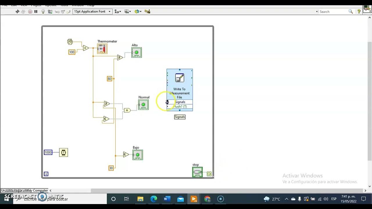 Guardar datos sensor en Labview - YouTube