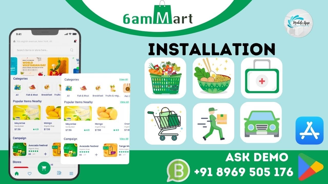 6Am Mart Source Code Installation Setup React website 6AmMart Multivendor Food Grocery eCommerce ...