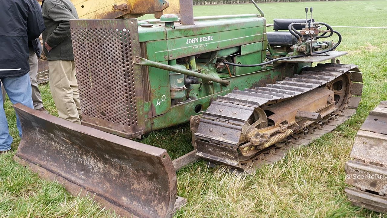 1953-55 John Deere 40 Crawler Tractor with Dozer Blade - YouTube