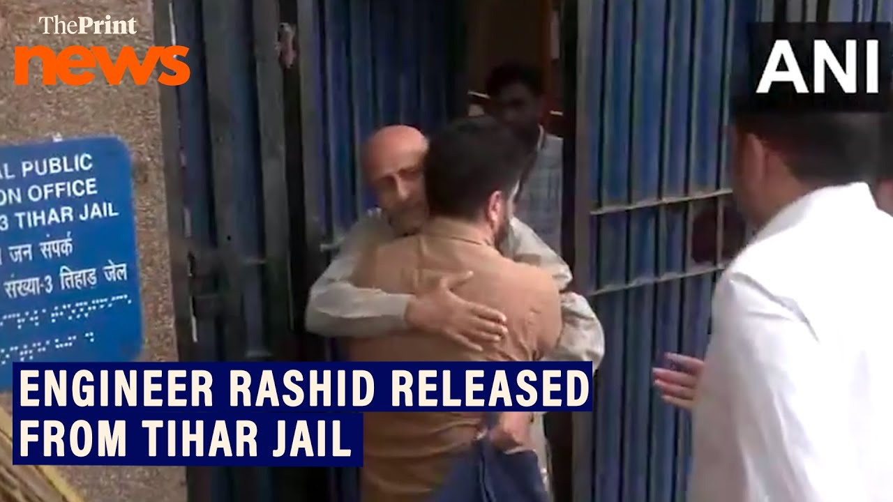Baramulla MP Engineer Rashid released from Tihar jail after being ...