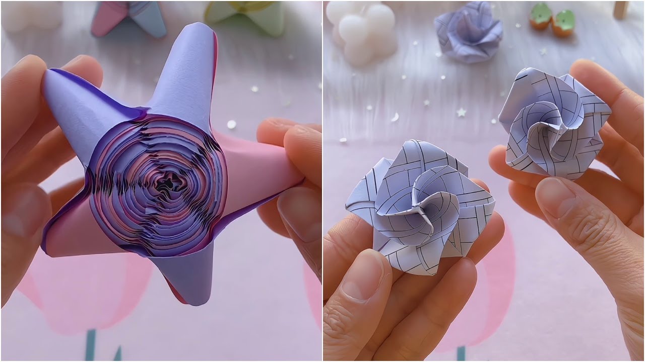 Creative Paper Folding Crafts | Step by Step Tutorial for Beautiful ...
