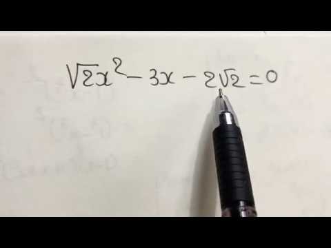 quadratic equation splitting the middle term - YouTube