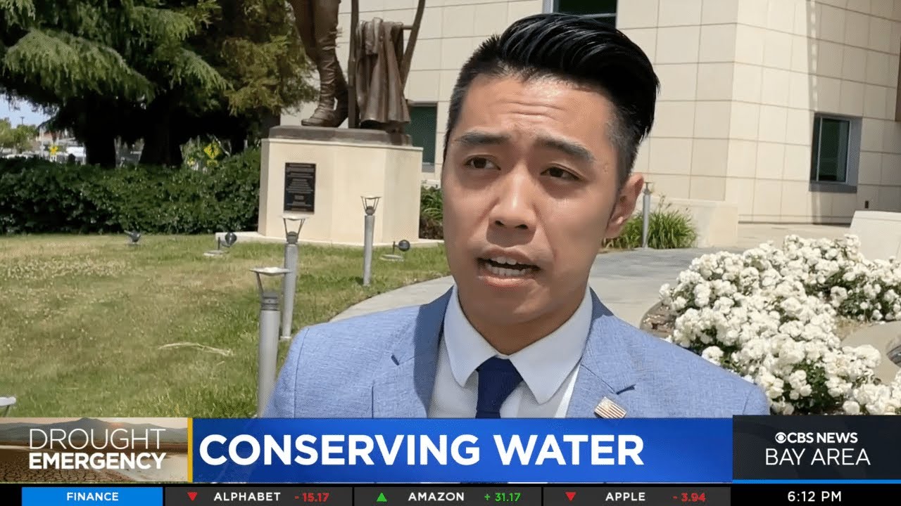 Anthony Phan discussing Milpitas drought conservation efforts - YouTube