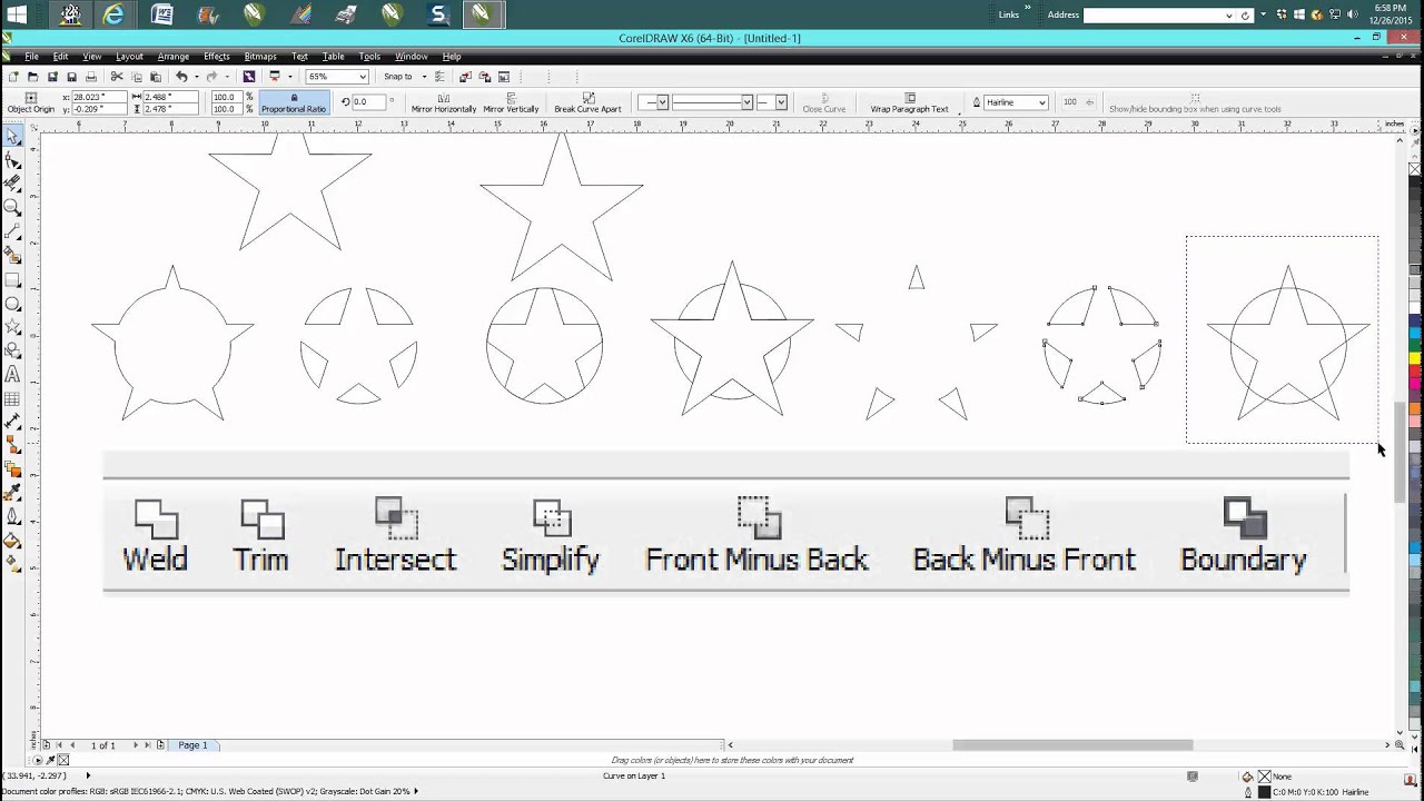 Corel Draw Tips & Tricks Weld Tool and more what it can do - YouTube