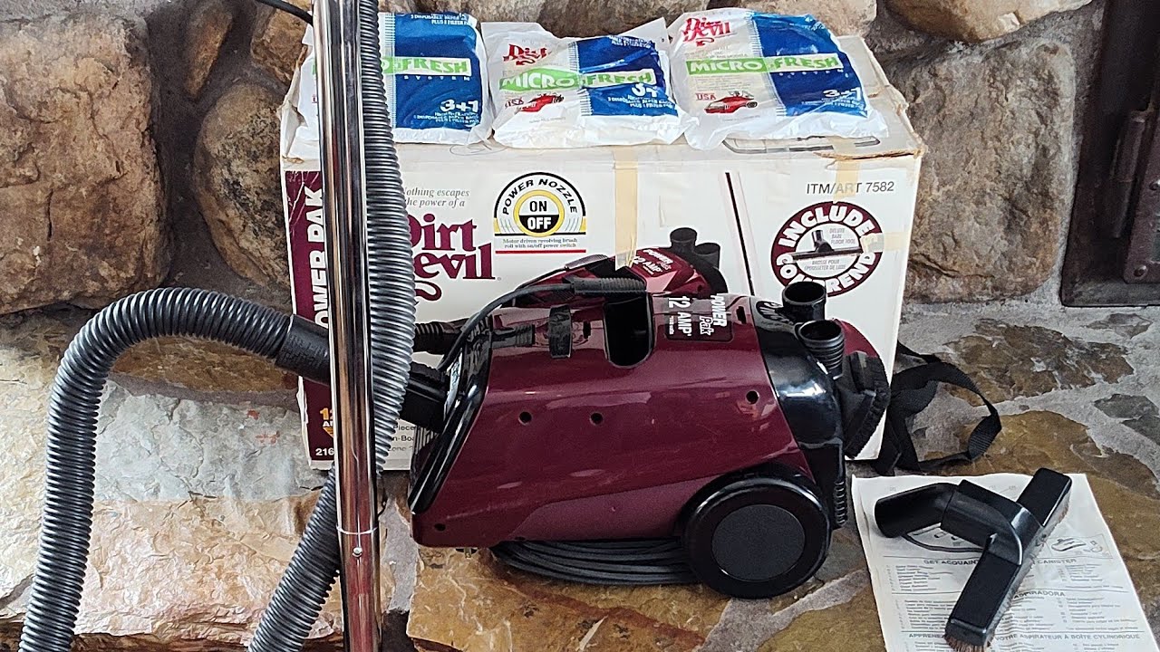 Dirt Devil Power Pak Canister Vacuum - YouTube