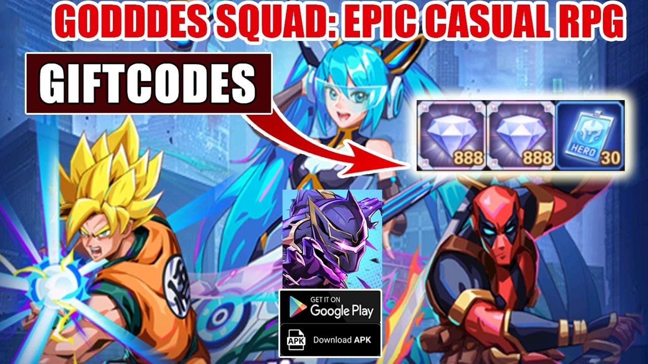 Goddess Squad Gameplay & 3 Giftcodes - RPG Android | Goddess Squad Epic ...