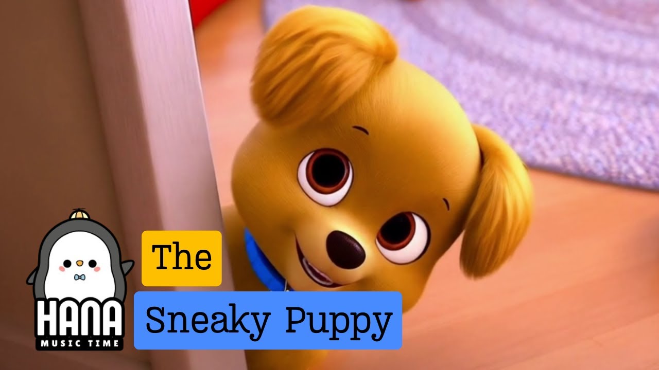 The Sneaky Puppy Dog 🐶 | HanaMusicTime Nursery Rhymes & Kids Songs - YouTube