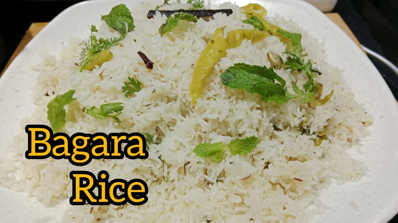 Bagara Rice Recipe | Simple and Quick Bagara rice recipe | मिनटों मे ...