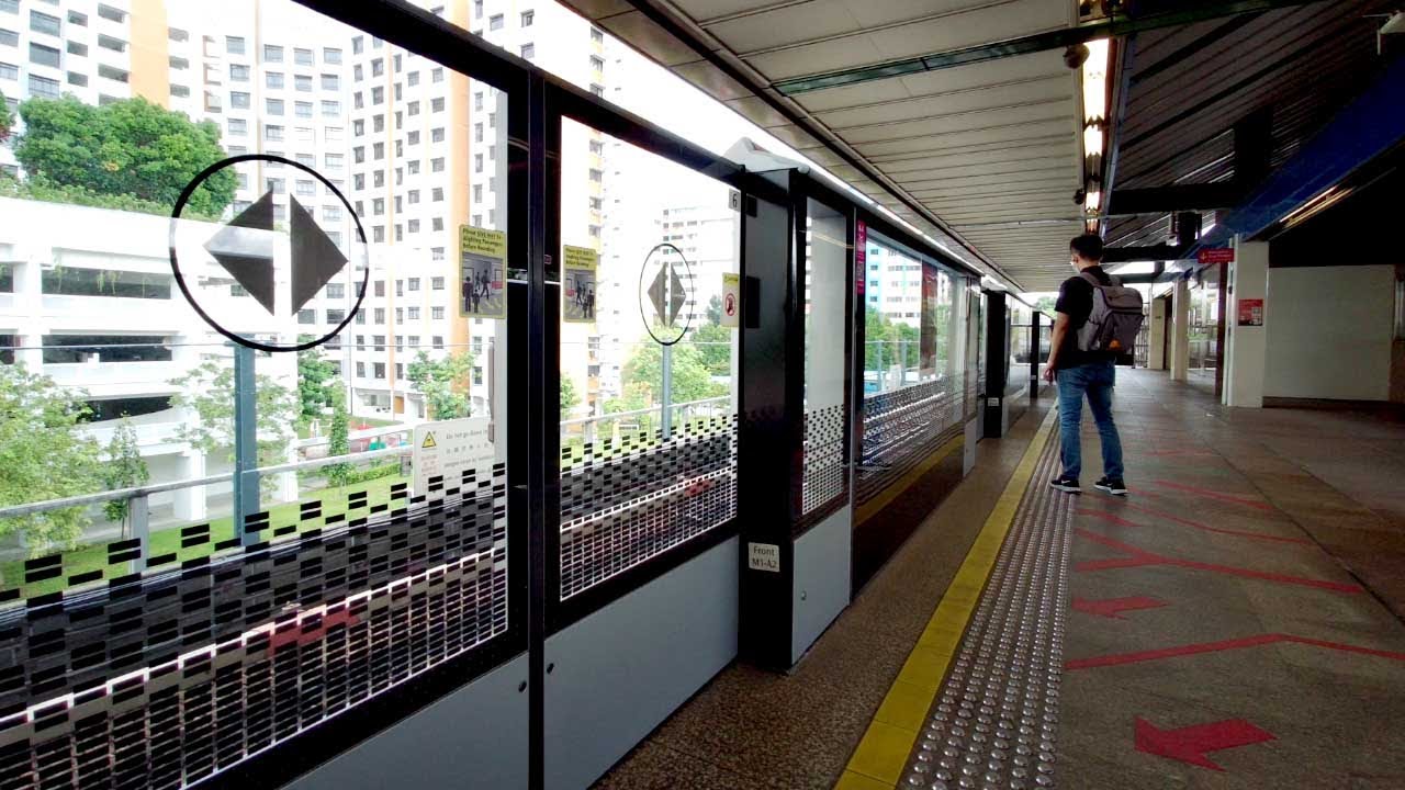 Singapore MRT ride from Khatib to Woodlands train station - YouTube