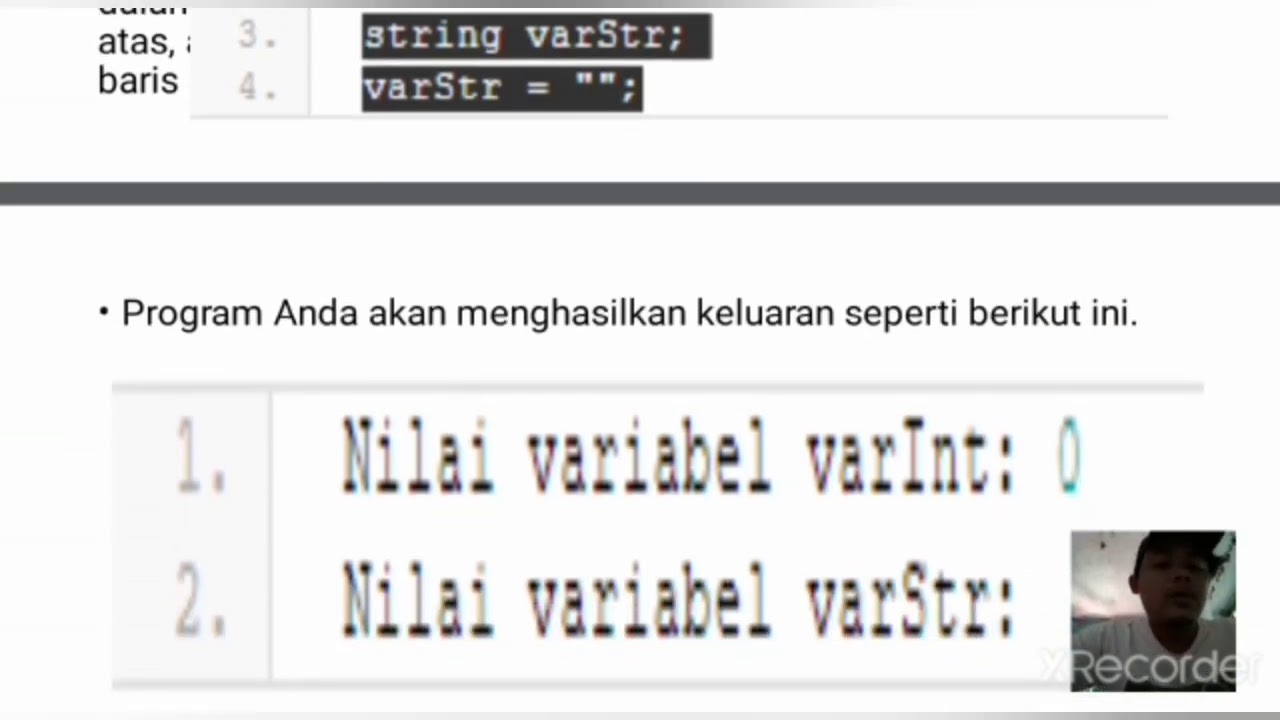 TYPE DATA DAN VARIABEL PADA C# - YouTube