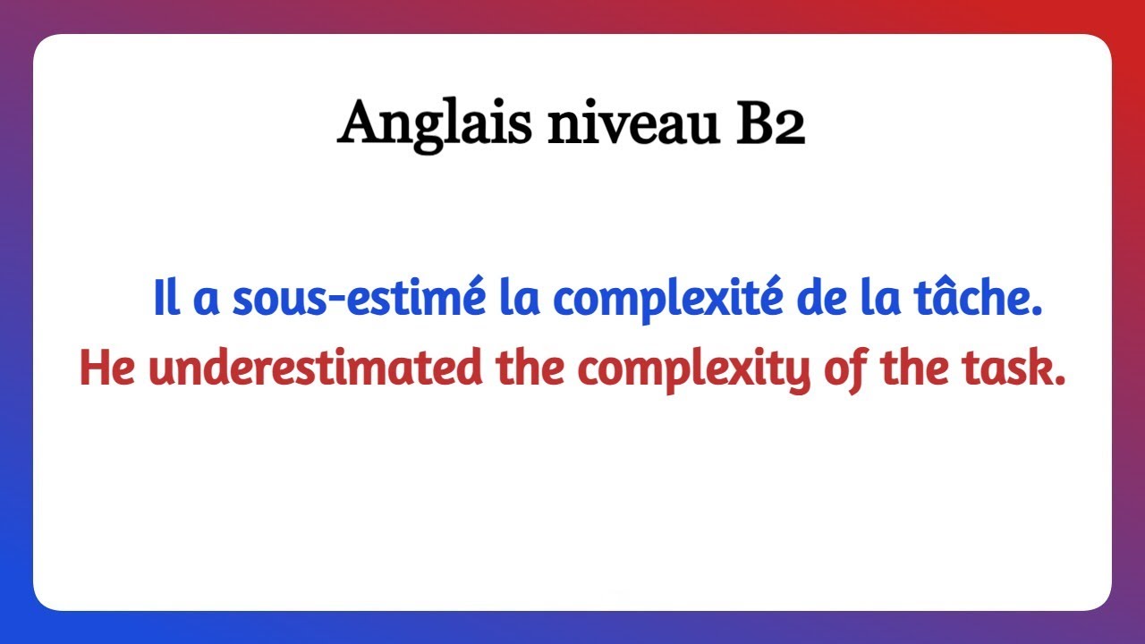 20 PHRASES en anglais de NIVEAU B2 - YouTube