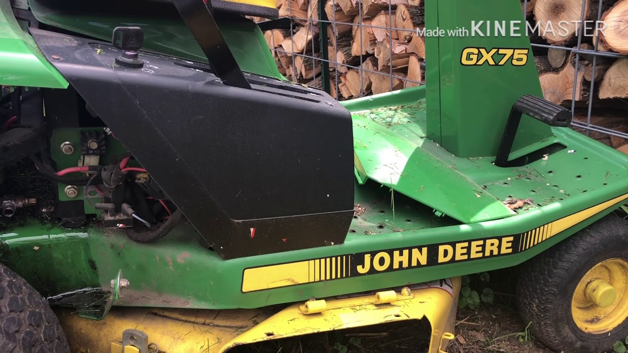 John Deere GX75 finally fixed - YouTube