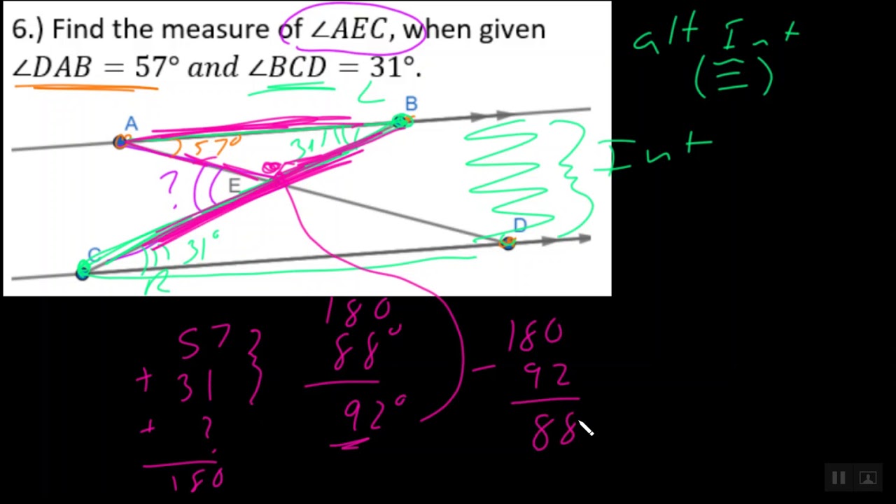 Geometry 2 5 ACP Mixed Review pt 2 - YouTube