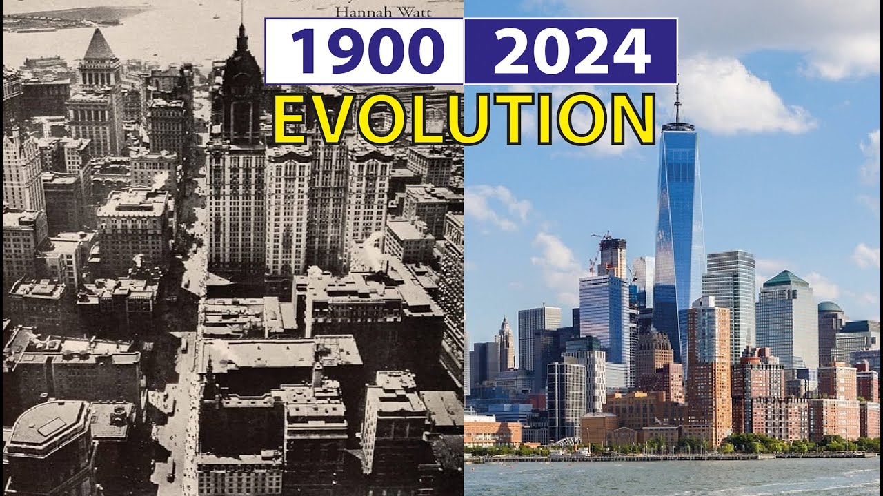A comparison between New York's skyscrapers in 1900 and 2024 - YouTube