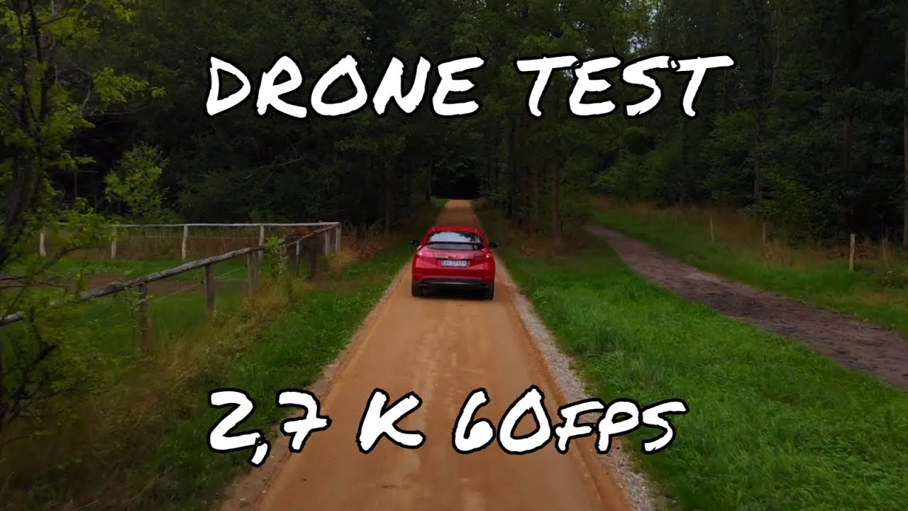 Drone TEST - Running and following car. - YouTube