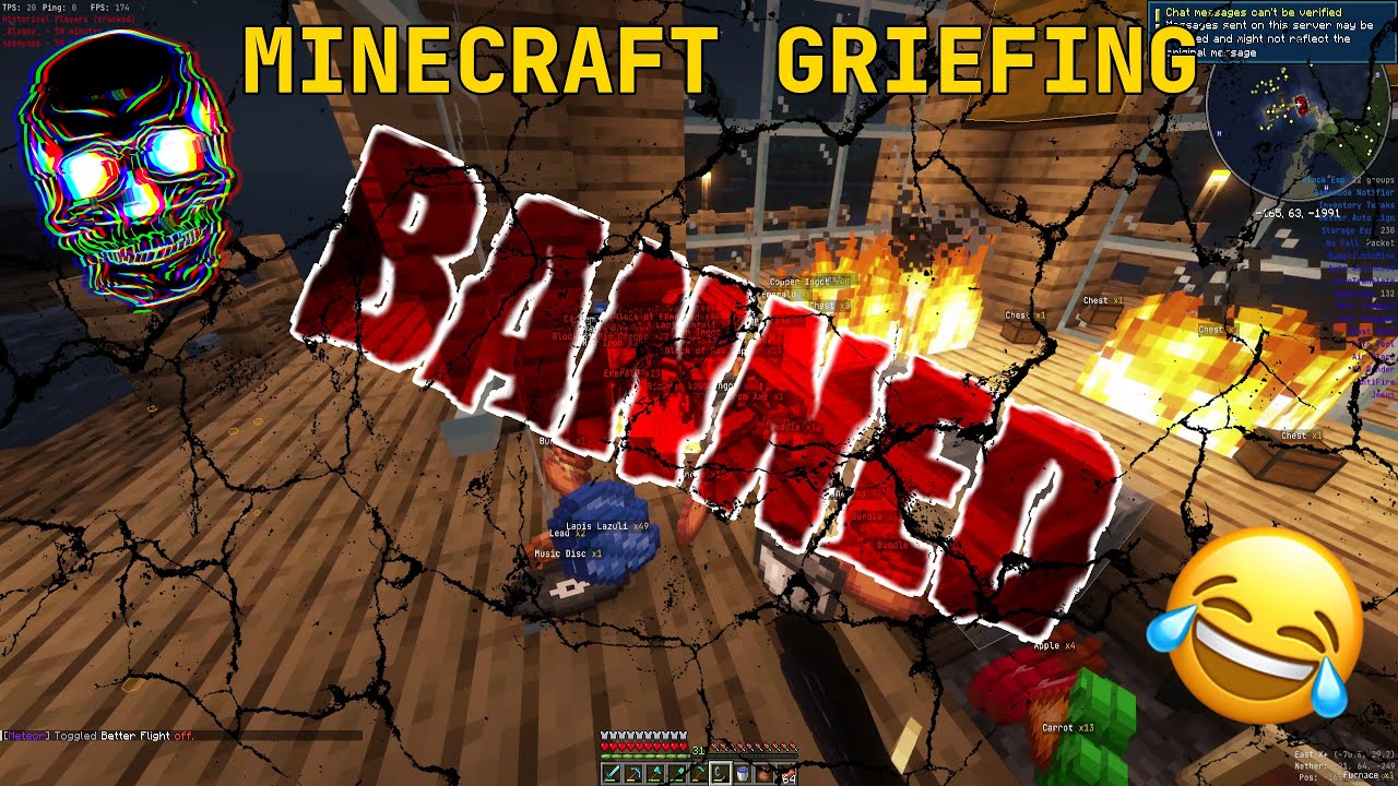 Minecraft Griefing – BANNED 4 TIMES… STILL GRIEFING! 💀🔥 (Episode 53 ...