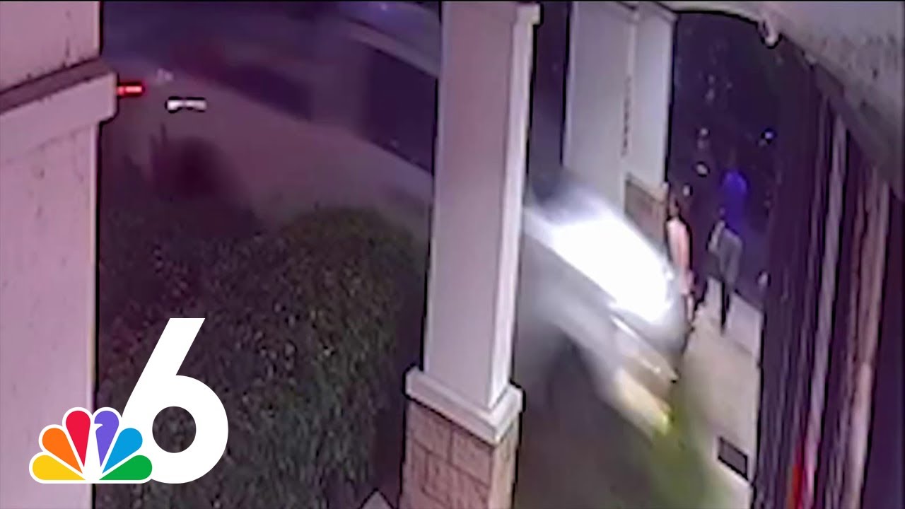 Truck NARROWLY misses pedestrian before slamming into Margate GameStop ...